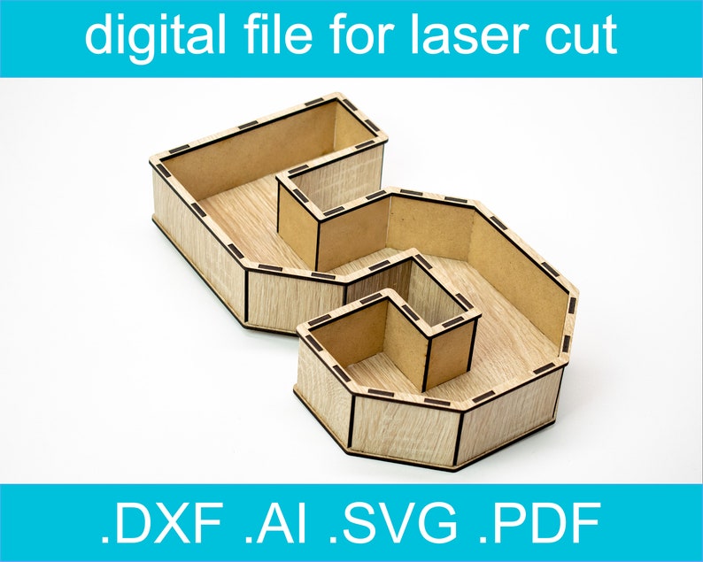 3D Number 5 SVG Laser Cut File Gift Box SVG Glowforge - Etsy Canada