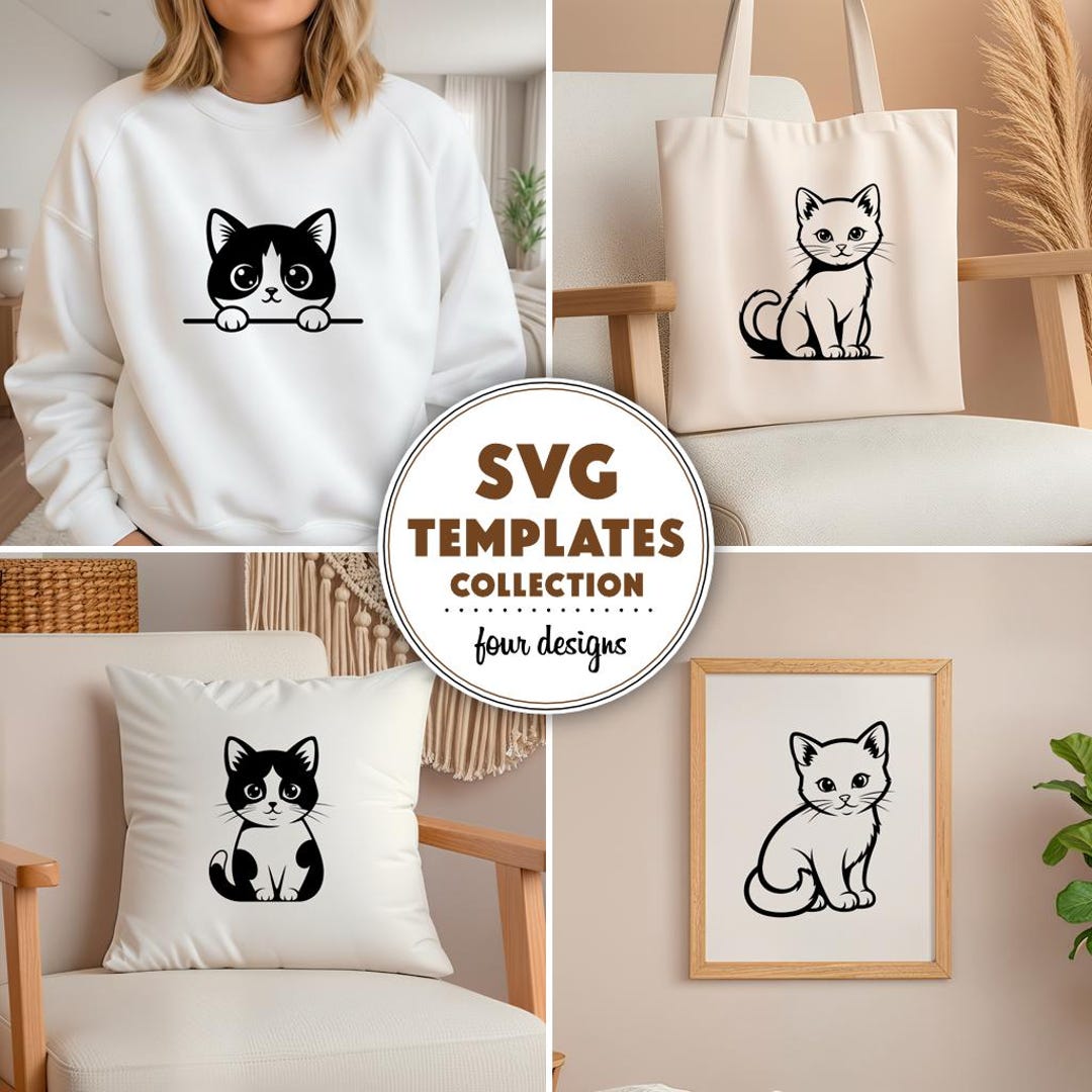 Peeking Paws Cat SVG File Cute Cat Peeking Vector Digital Download for ...