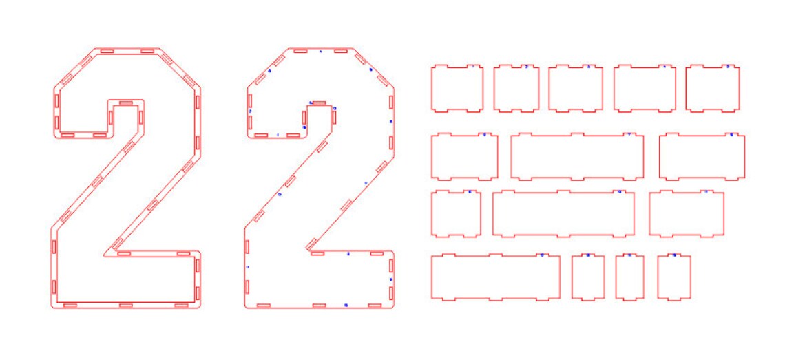 3D Number 2 SVG Laser Cut File Gift Box SVG Glowforge - Etsy Australia