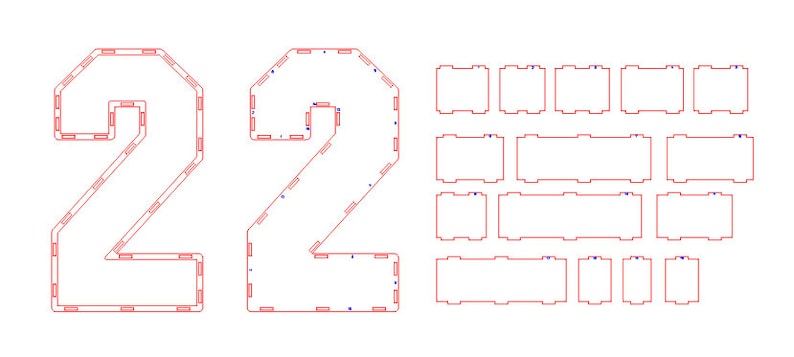 3D Number 2 SVG Laser Cut File Gift Box SVG Glowforge - Etsy Australia