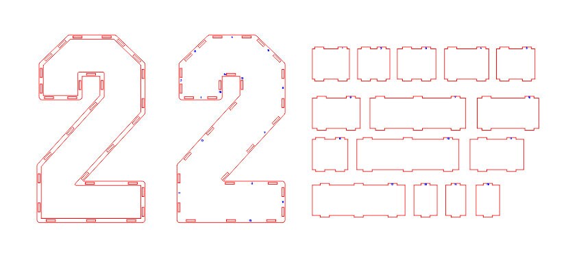 3D Number 2 SVG Laser Cut File Gift Box SVG Glowforge - Etsy UK