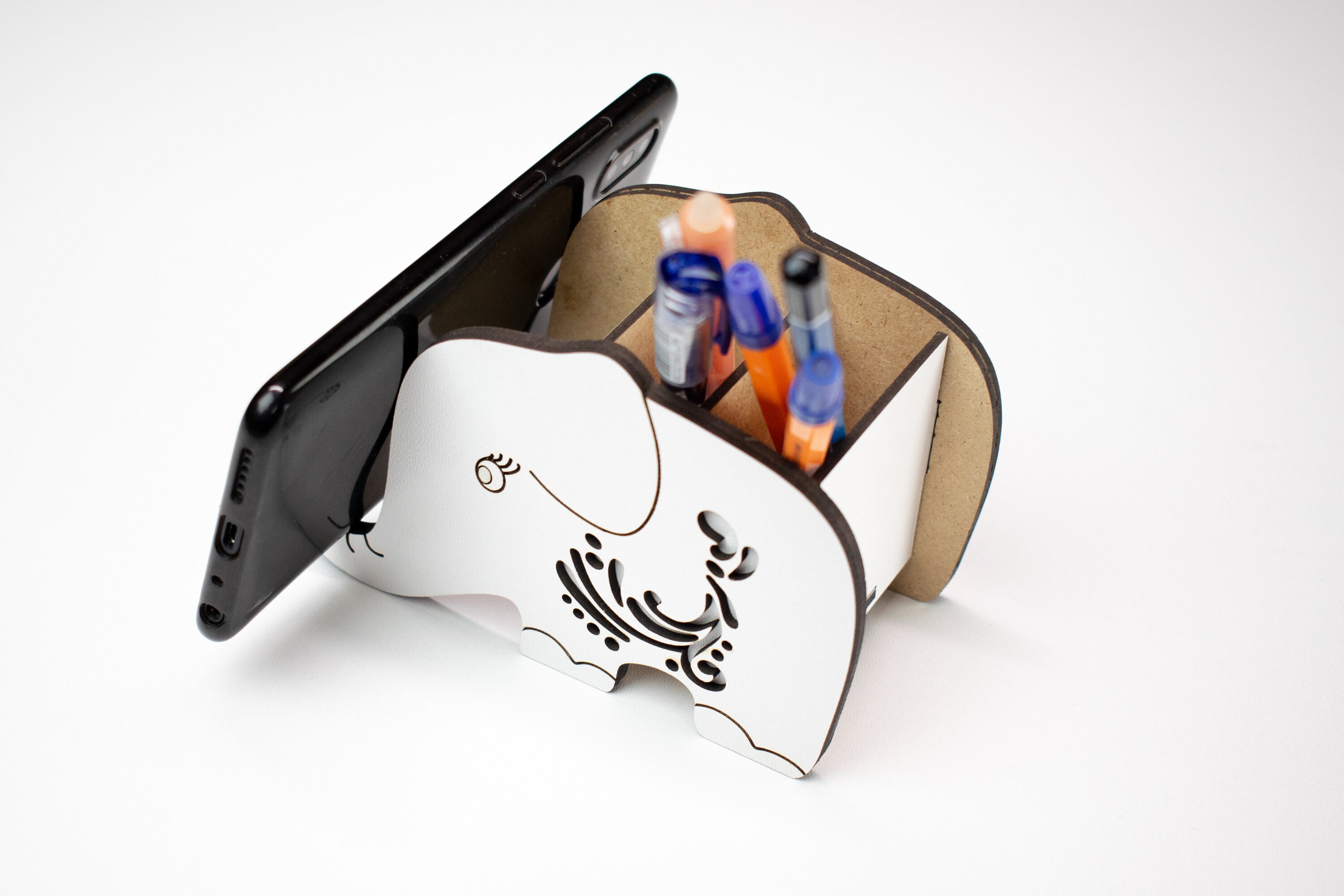 Phone Stand Laser Cut File Elephant Phone Holder SVG - Etsy