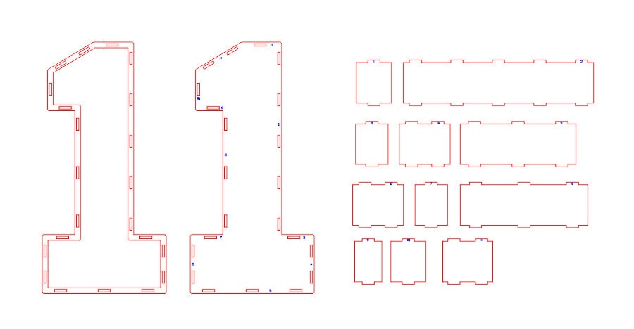 3D Number 1 SVG Laser Cut File Gift Box SVG Glowforge - Etsy UK