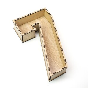 3D Number 7 SVG • Laser Cut File • Gift Box SVG • Glowforge • Xtool D1 ...