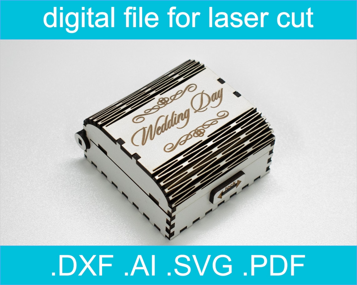 Laser Cut File Box SVG Lasercut Vector for Glowforge Box for - Etsy