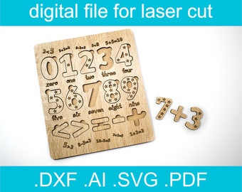 Wooden Laser Cut Numbers - Etsy
