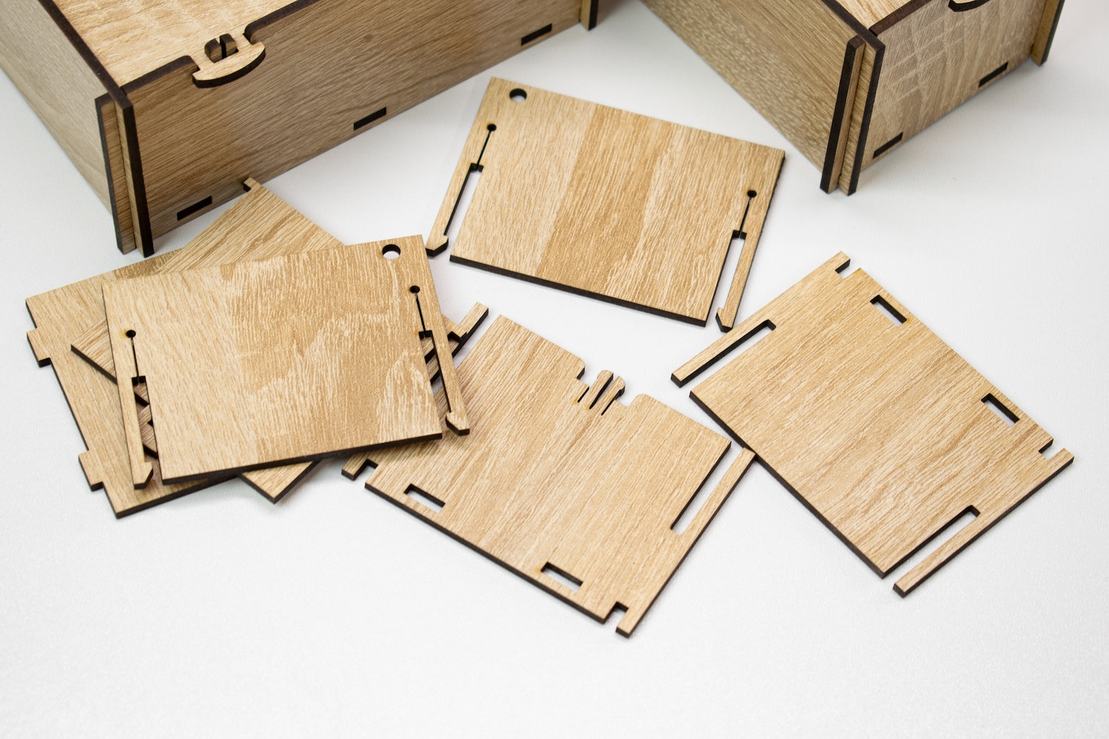 Wooden Boxes for Assembly Without Glue Laser Cut SVG, Xtool D1 Files ...