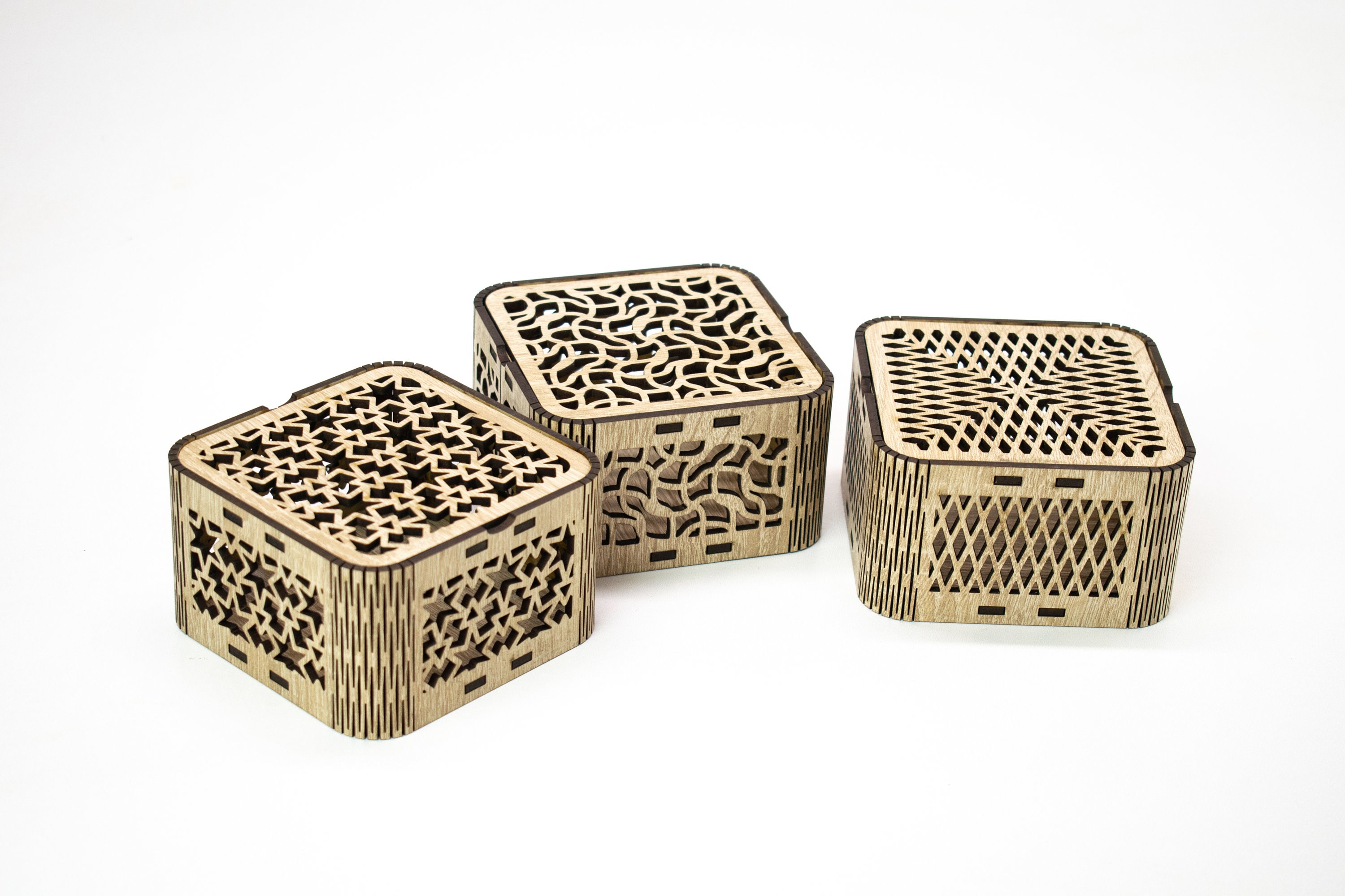 Laser Cut Files Box SVG Bundle 4 Designs Laser Cut Vector - Etsy