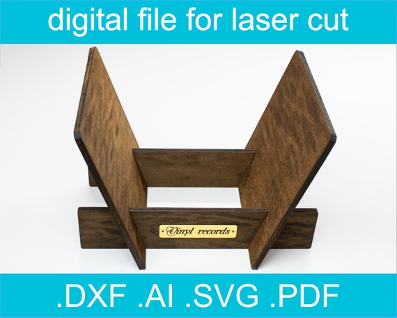 Laser Cut Files Vinyl Record Storage SVG Vinyl Rack DXF - Etsy
