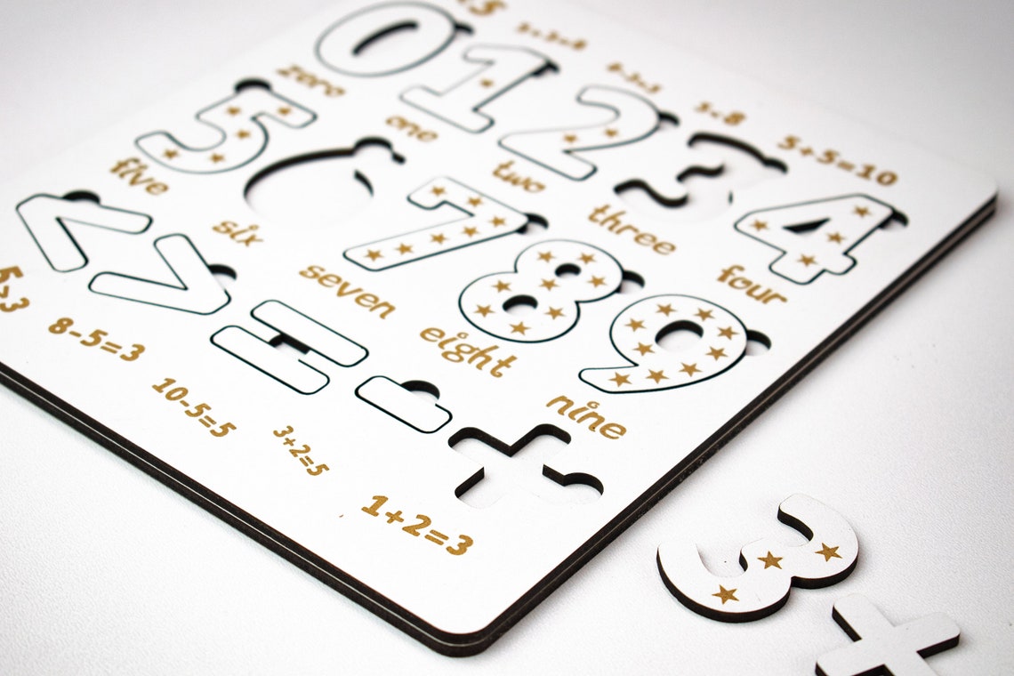 Laser Cut Files Numbers Sorter SVG Glowforge Project Cnc - Etsy