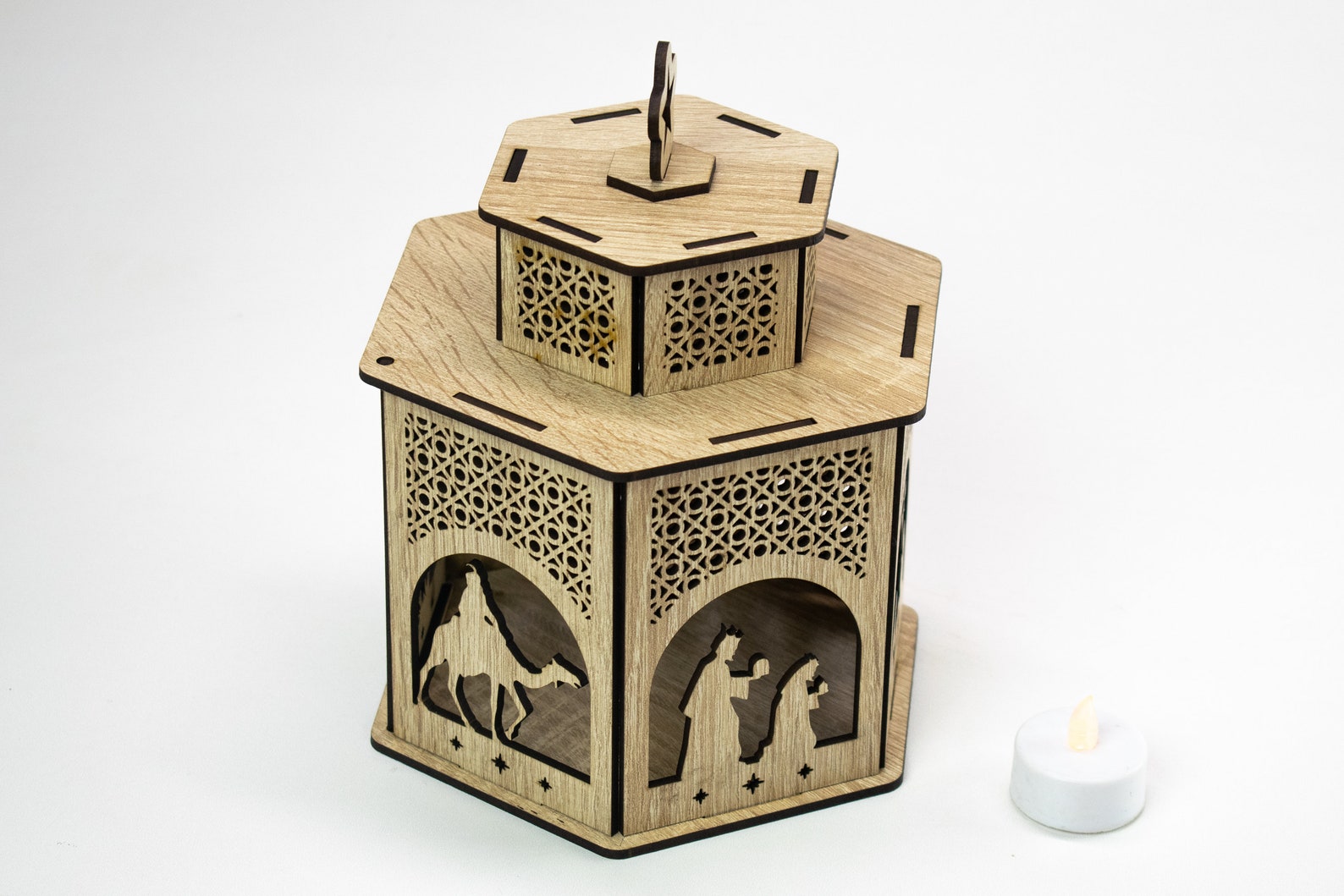 Nativity Scene SVG • Laser Cut File • Nativity Scene Lantern SVG ...
