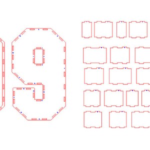 3D Number 9 SVG • Laser Cut File • Gift Box SVG • Glowforge • Xtool D1 ...