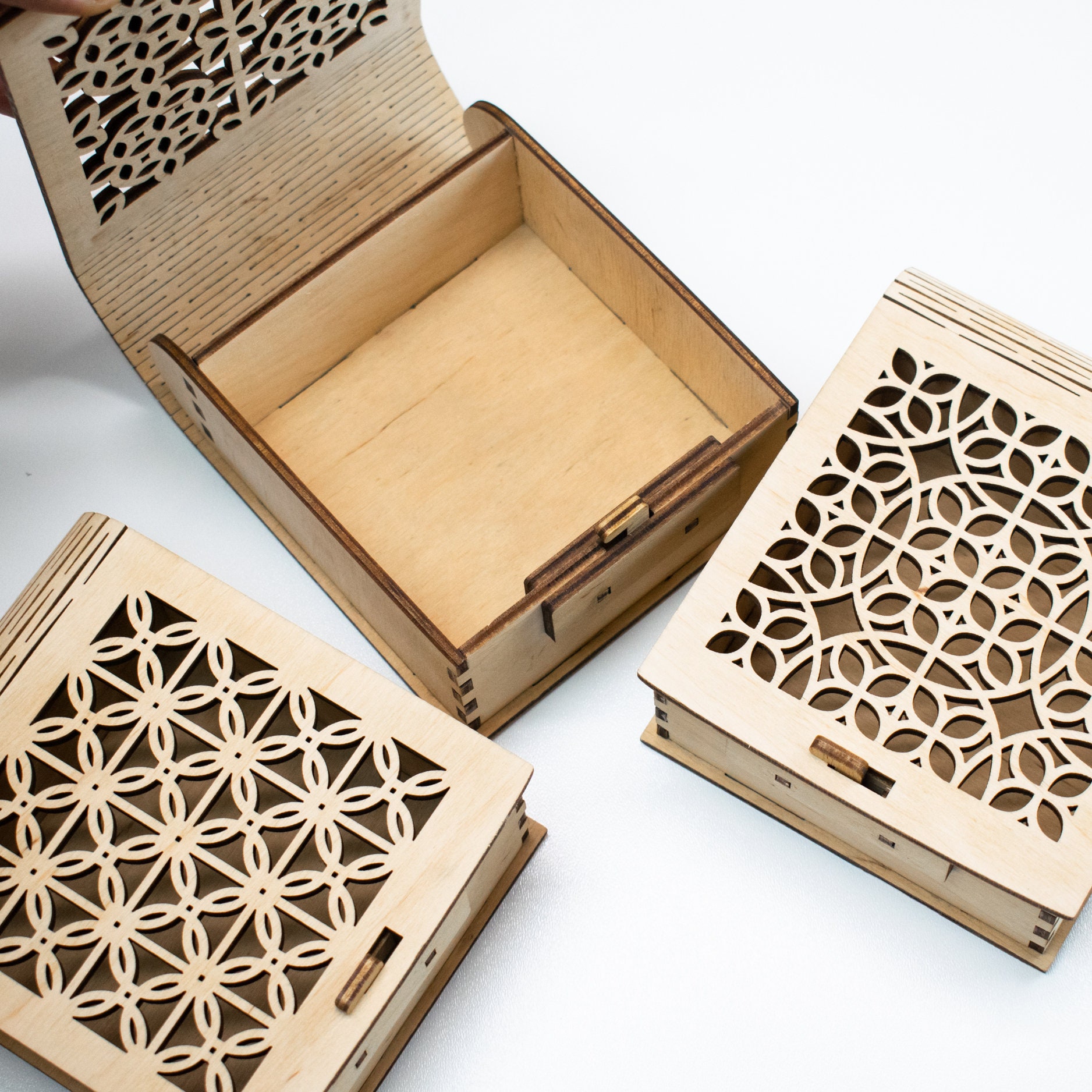 Laser Cut Files Box SVG Bundle 7 Designs Laser Cut Vector for - Etsy India