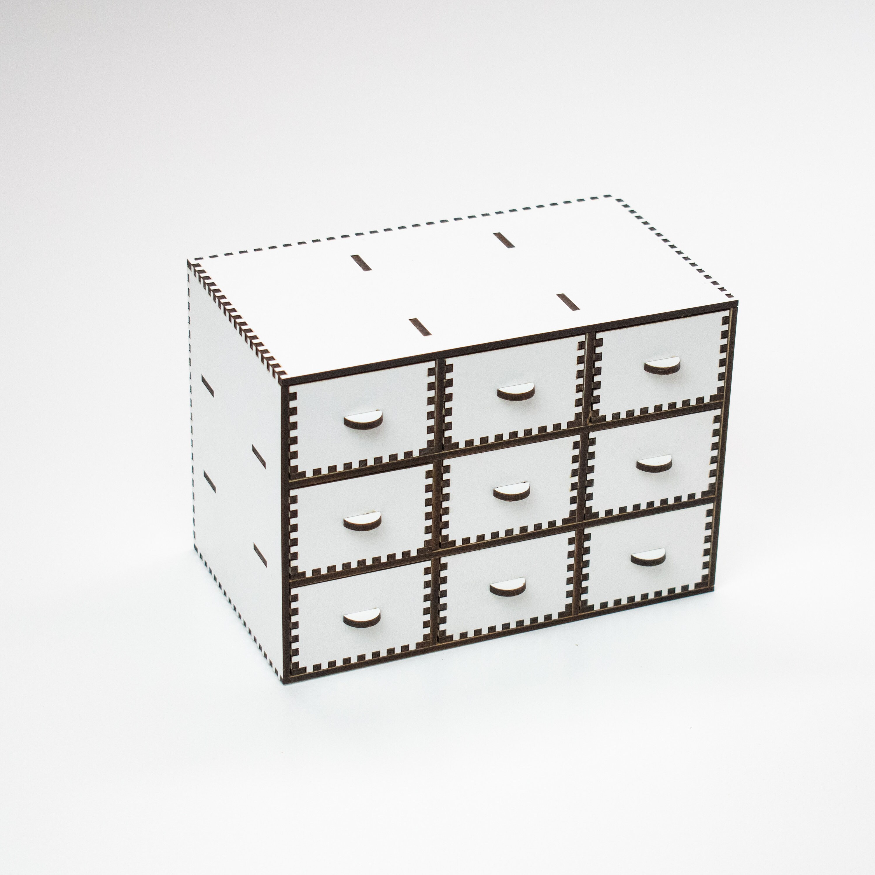 Laser Cut Files Desktop Organizer With Drawers Small - Etsy