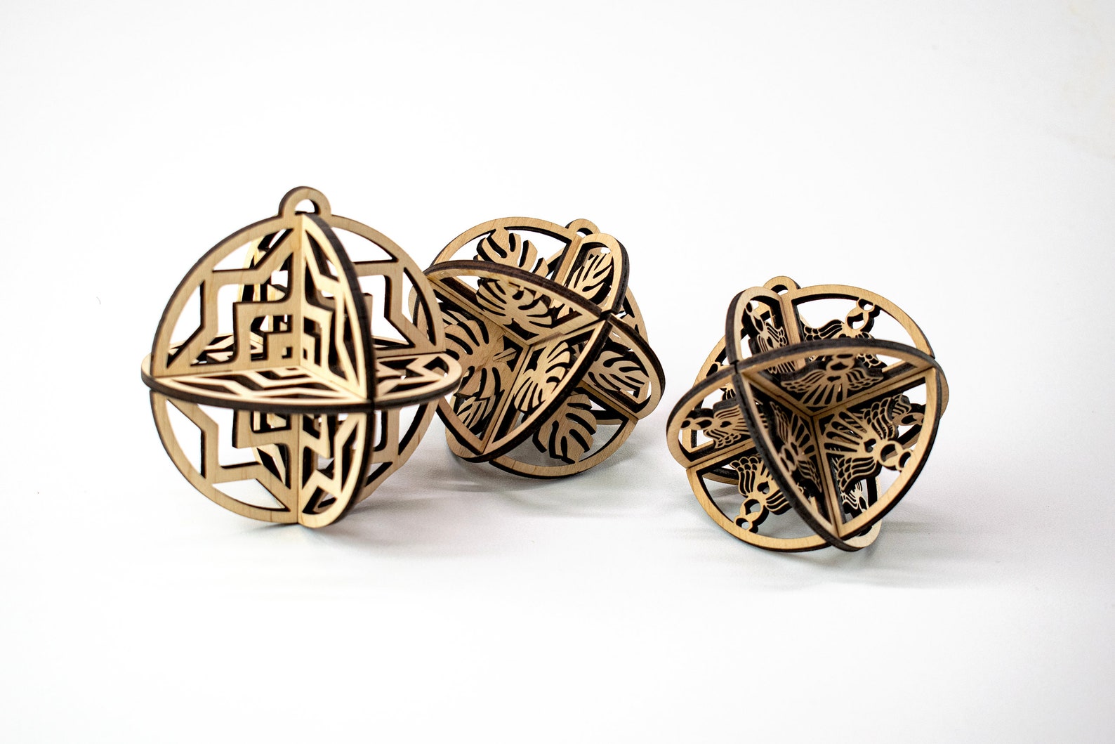 3D Christmas Ornaments SVG • Christmas Balls SVG • Laser Cut File ...