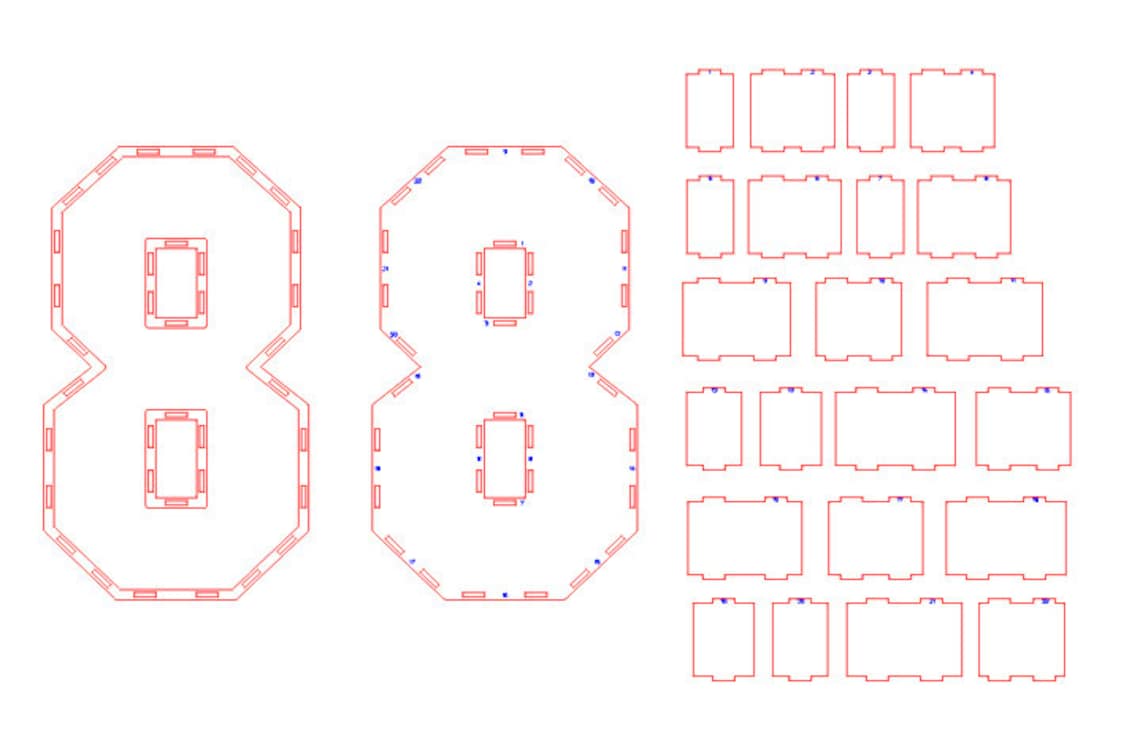 3D Number 8 SVG Laser Cut File Gift Box SVG Glowforge - Etsy