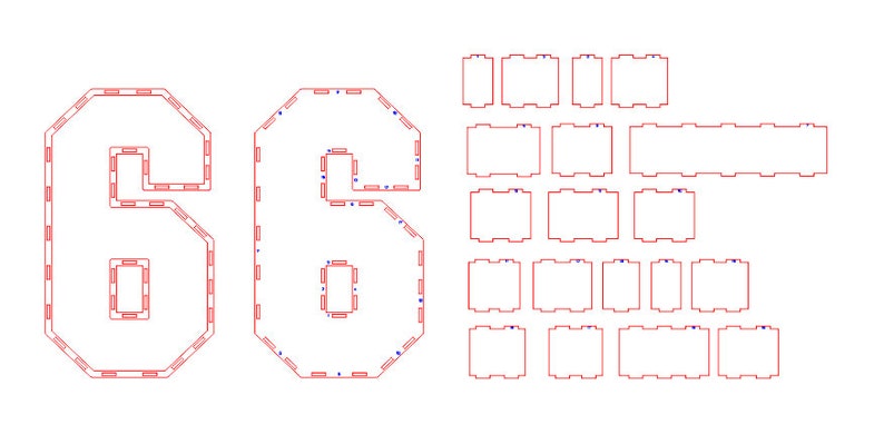 3D Number 6 SVG Laser Cut File Gift Box SVG Glowforge - Etsy