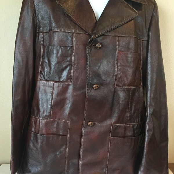 Lewis Leather Jacket - Etsy UK