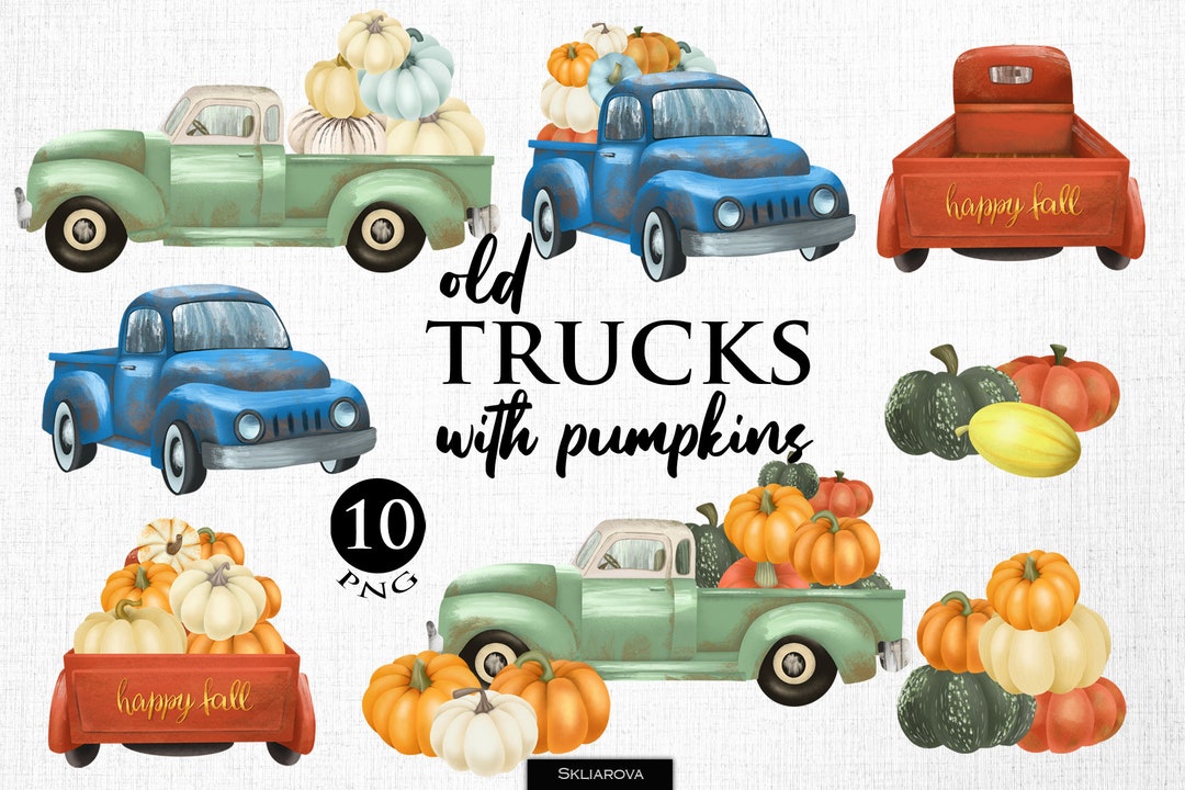 Thanksgiving Clipart Fall Clipart Autumn Clipart Farm Truck Pumpkin ...