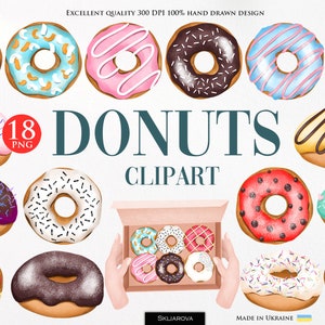 Donut Clipart Food Clipart Baking Donut Png Bake Dessert Bakery Sweets ...