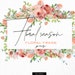 Spring Floral Frame Clipart Watercolor Wedding Flower Frame Border ...
