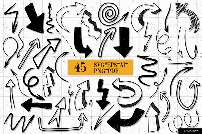 Pfeil svg Pfeile svg svg Skizze Pfeil svg Pfeil Cricut svg datei Doodle ...