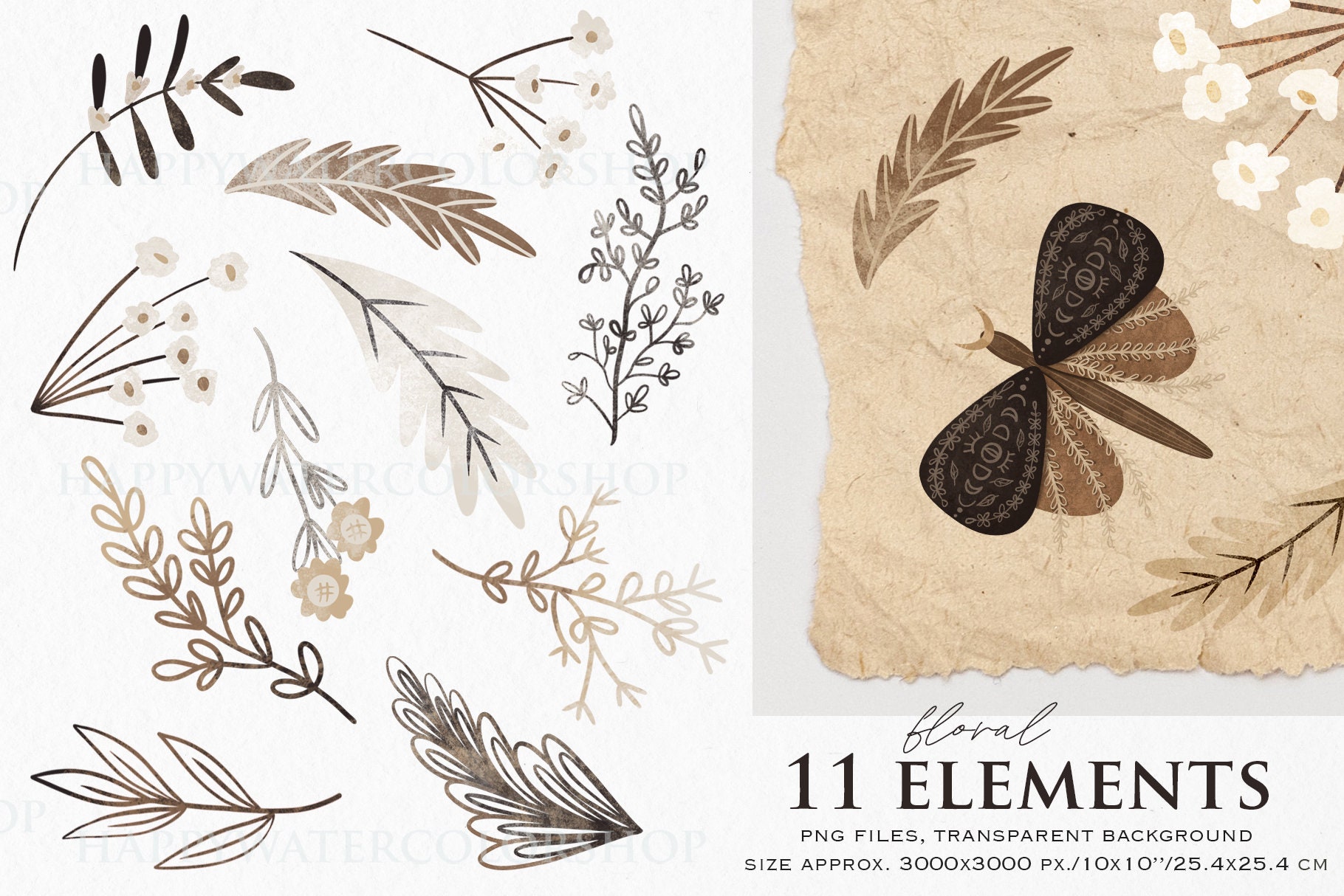 Moth Clipart Butterfly Clipart Boho Clipart Moth Png Butterfly - Etsy