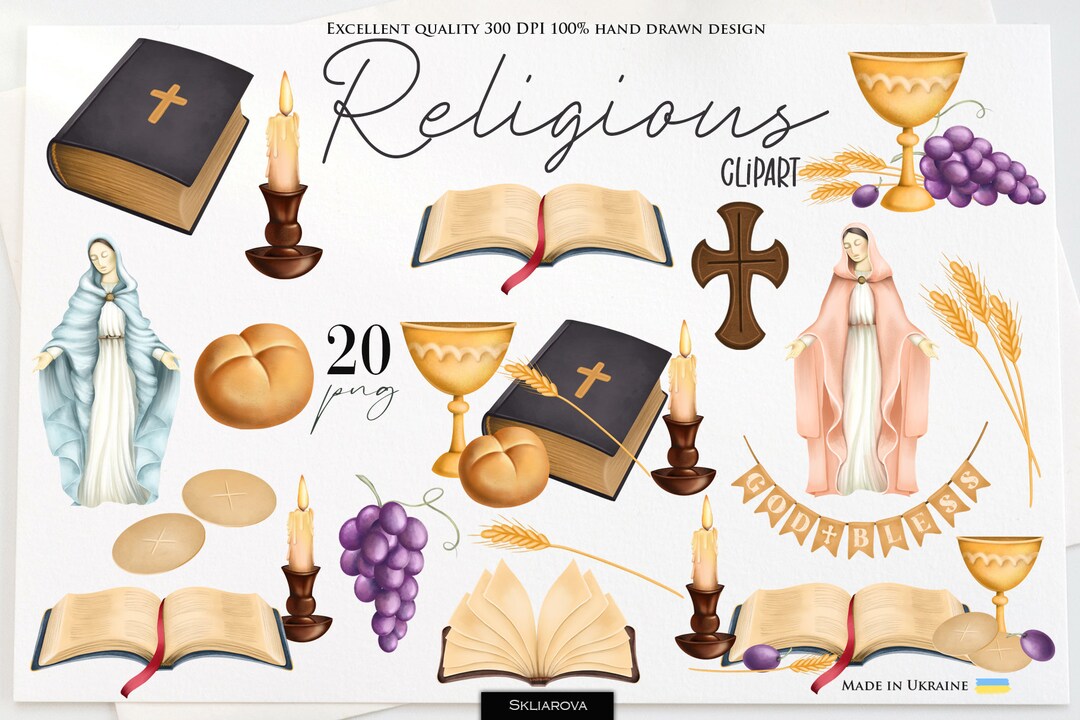 Easter Clipart First Communion Clipart Religious Clipart Baptism ...