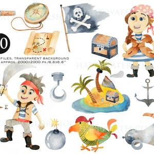 Watercolor Pirates Clipart Pirate Clipart Pirates Clip Art Pirates Png ...