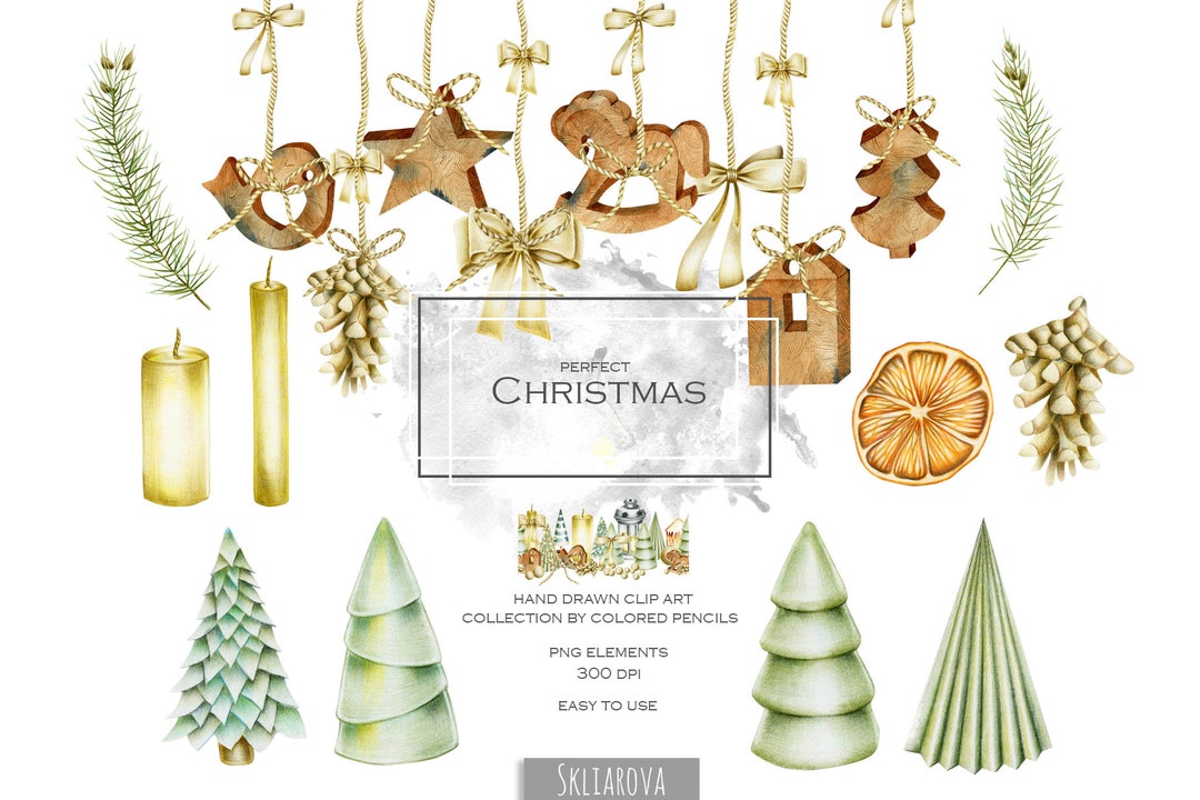 Christmas Clipart Christmas Elements Christmas Graphics Christmas Tree ...