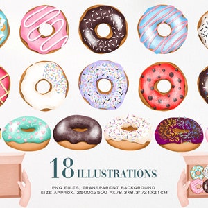 Donut Clipart Food Clipart Baking Donut Png Bake Dessert Bakery Sweets ...