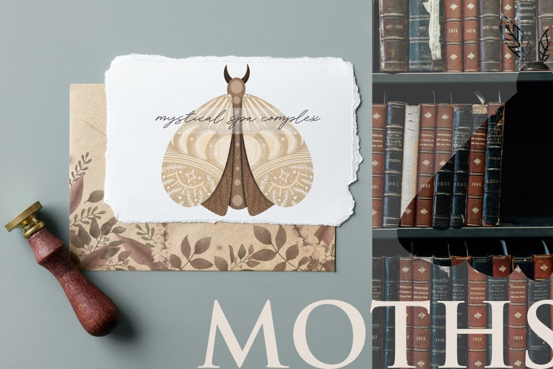 Moth Clipart Butterfly Clipart Boho Clipart Moth Png Butterfly | Etsy