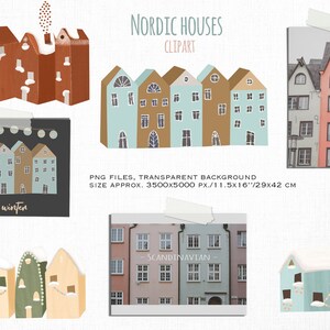 House PNG House Clipart Scandinavian Winter Clipart Christmas - Etsy