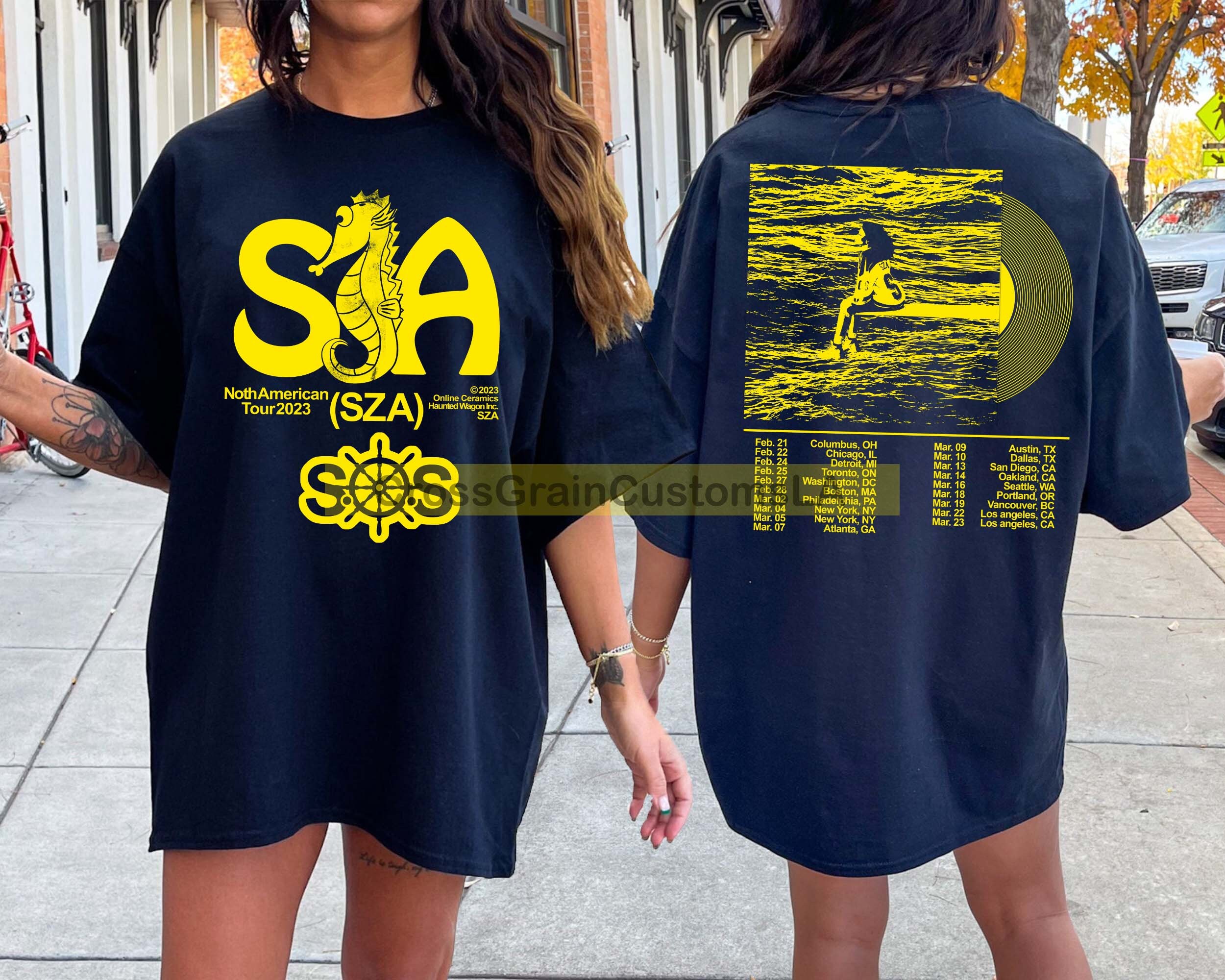 SZA SOS Tour T-shirt, Sza Merch 2023 2Sides sold by DanieCohen | SKU ...