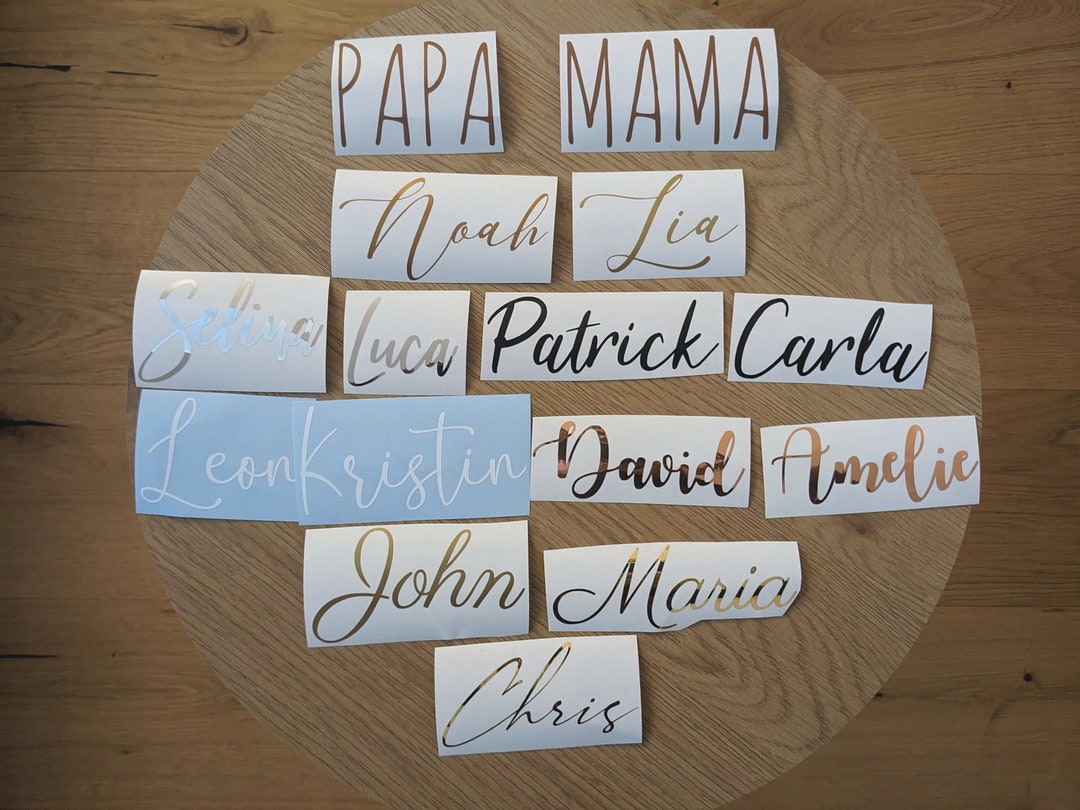 Wall Sticker Name, Sticker Name, Lettering, Personalized, Children's ...