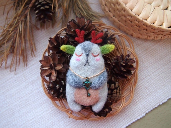 Needle felted forest creature | Etsy
