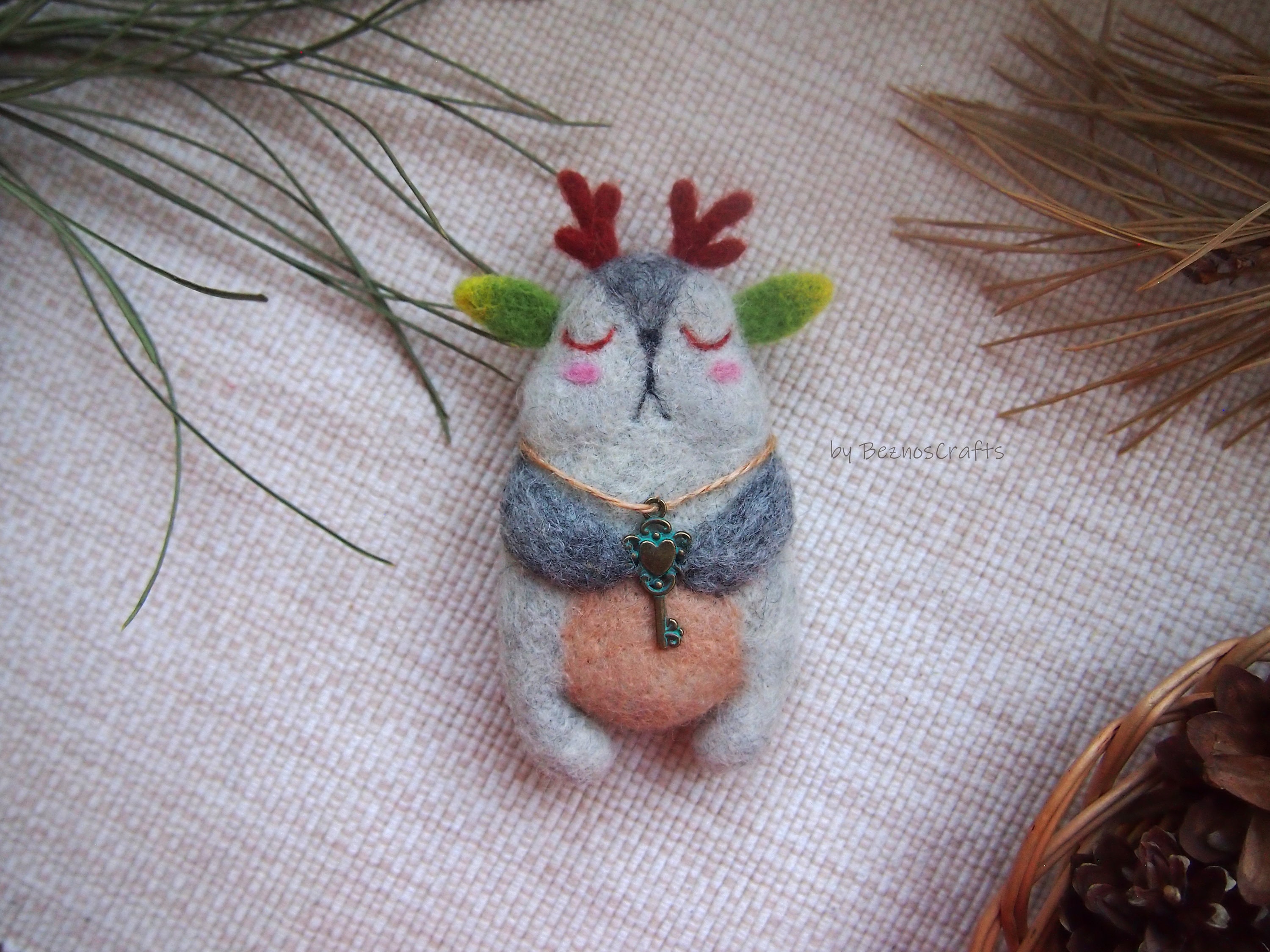 Needle Felted Forest Creature - Etsy
