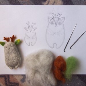 Needle Felted Forest Creature - Etsy