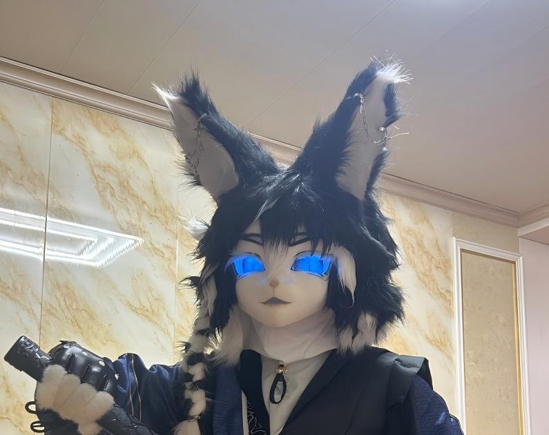 DIY LED Eyes Decro for Furry Fursuit Skull Mask - Easy Install Magnetic ...
