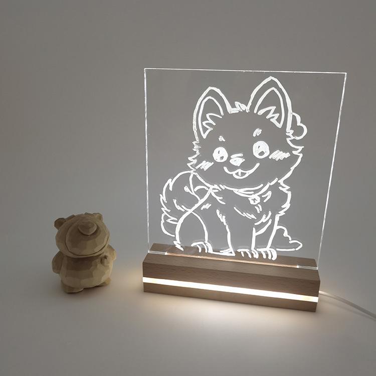 Multi-layer Wood Base- Light Base Night Light Wooden Lamp Base for ...