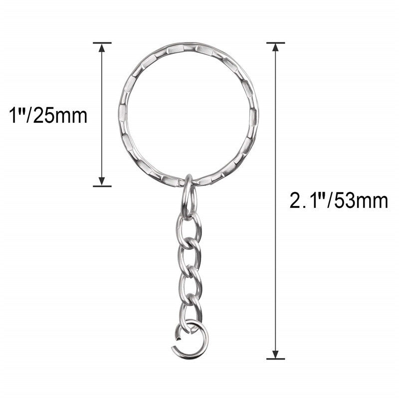 150pcs Split Key Chain Rings With Chain and Jump Rings Bulk - Etsy