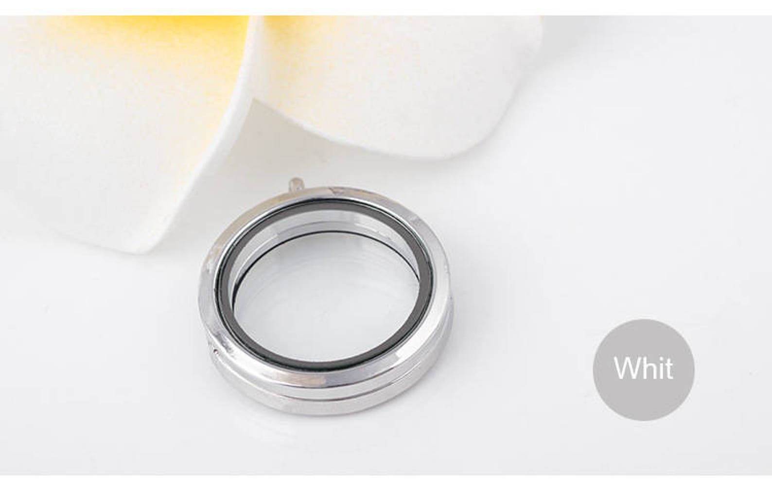2pcs 30mm Chrome Living Floating Charms Lockets for Floating Locket ...
