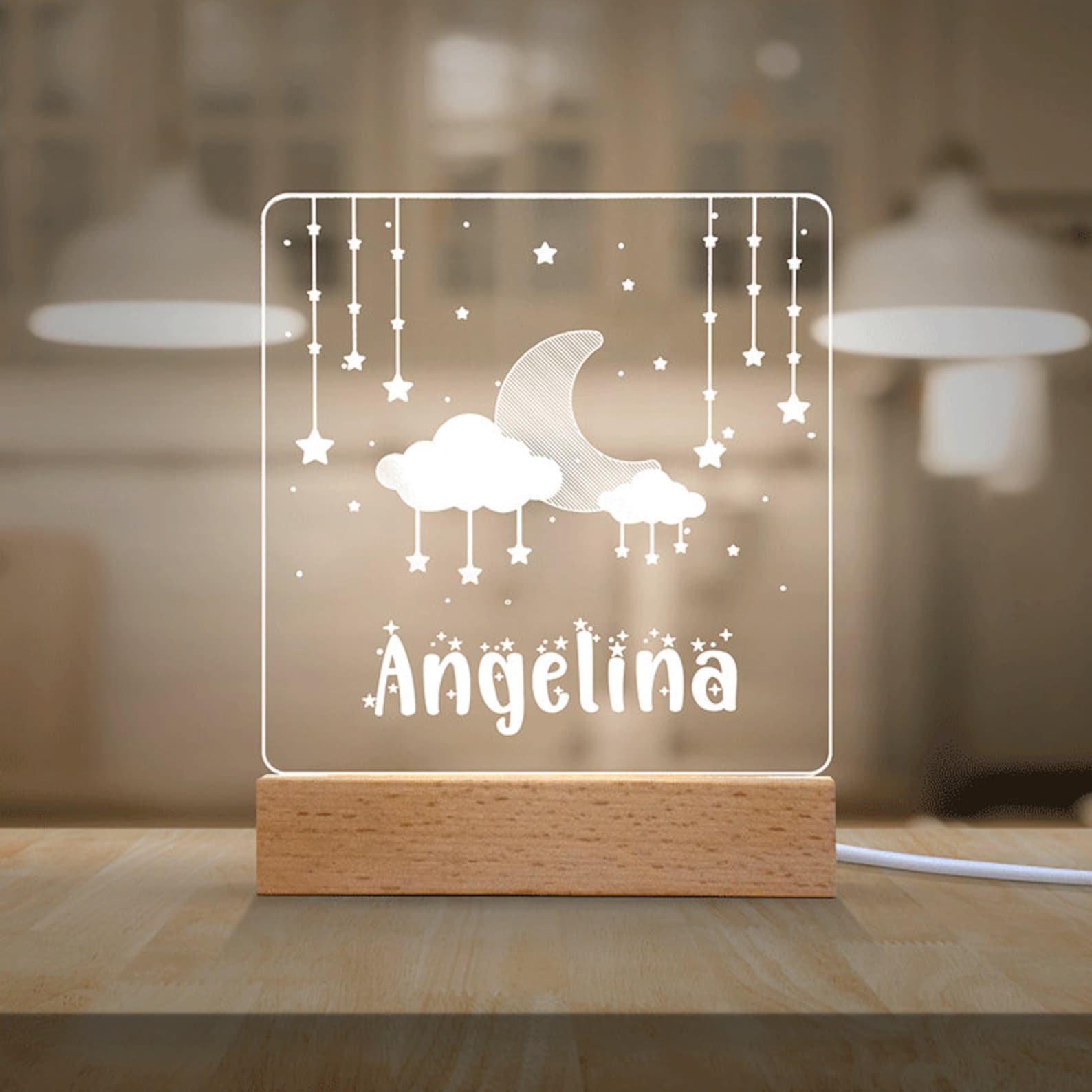 Newborn Gifts Night Light Name Personalized Night Light Name | Etsy