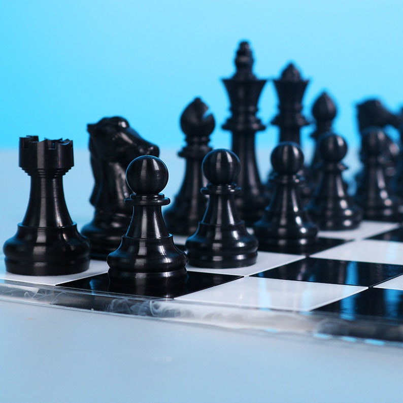 1 Set 3D Chess & Chess Board Resin Casting Mold Silicone Epoxy - Etsy