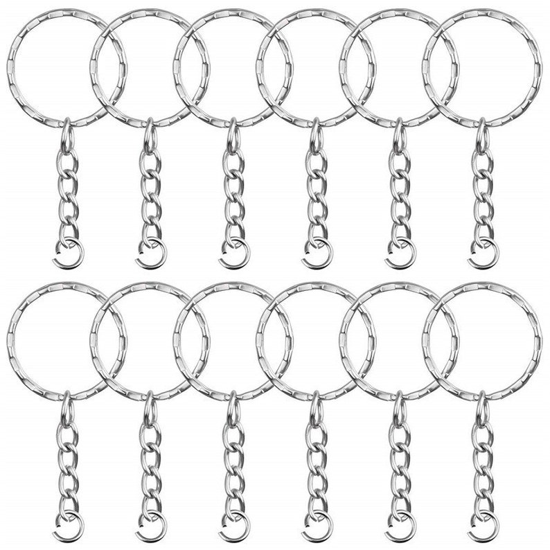 150Pcs Split Key Chain Rings with Chain and Jump Rings Bulk | Etsy