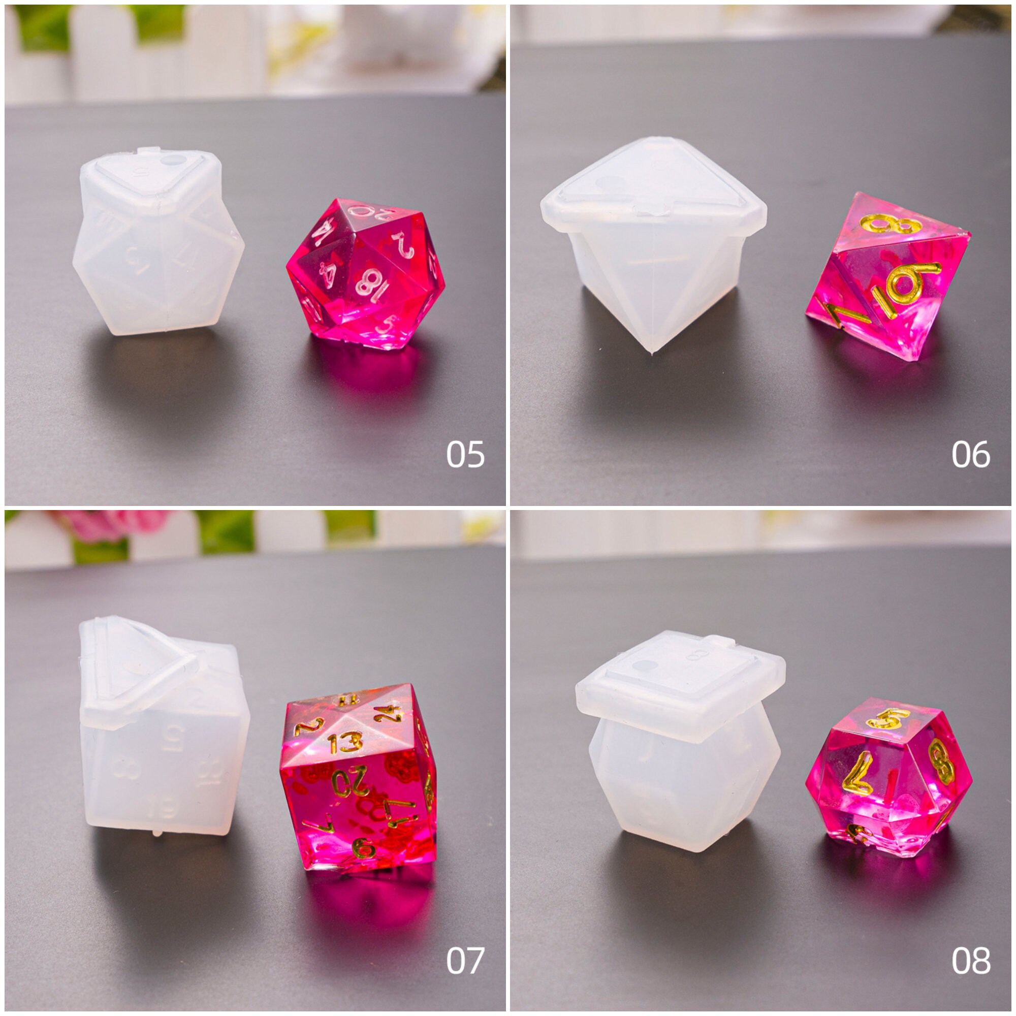 Creative Dice Resin Casting Molds - Silicone Epoxy Mould DIY Craft Mold ...