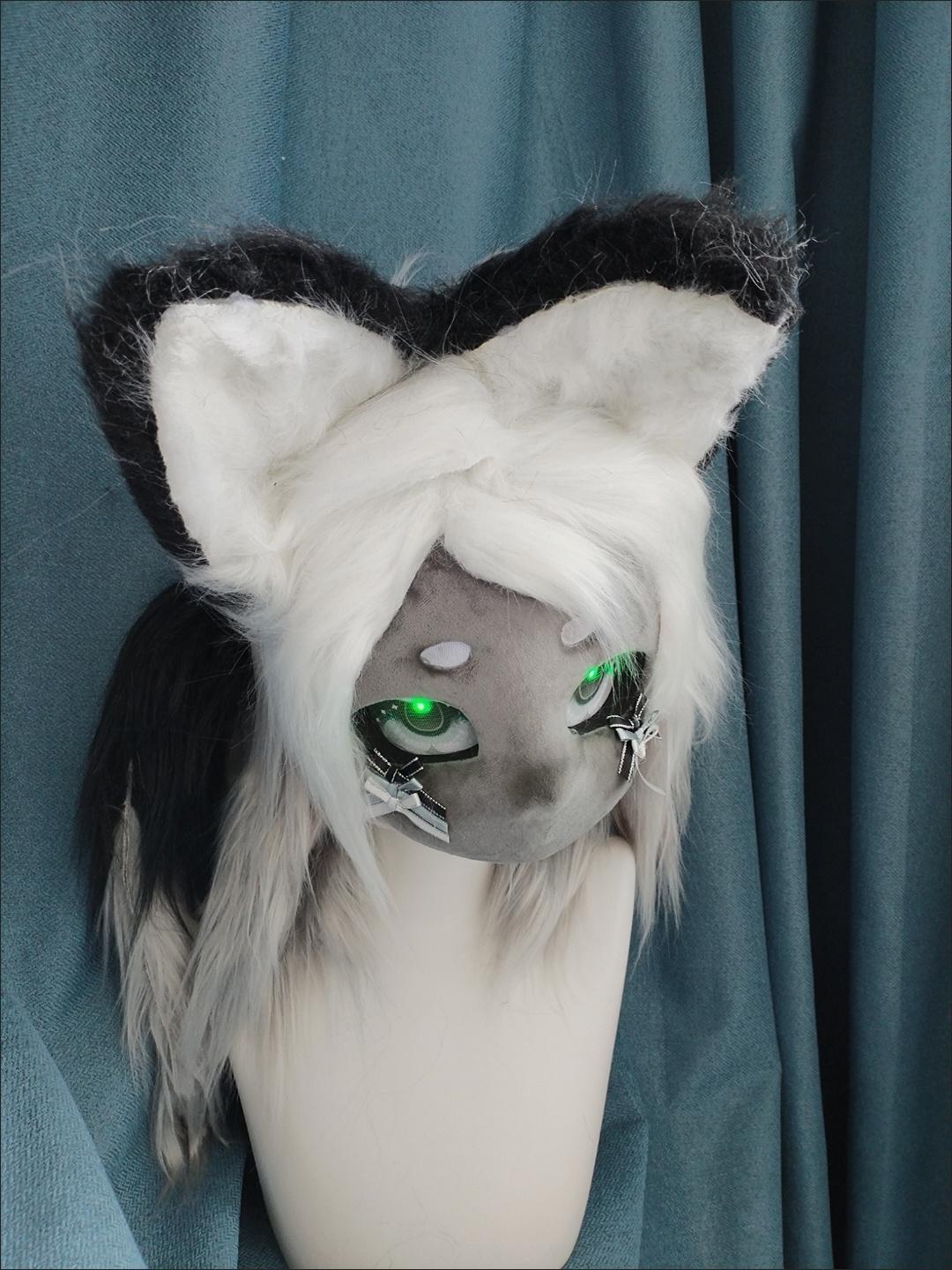DIY LED Eyes Decro for Furry Fursuit Skull Mask - Easy Install Magnetic ...