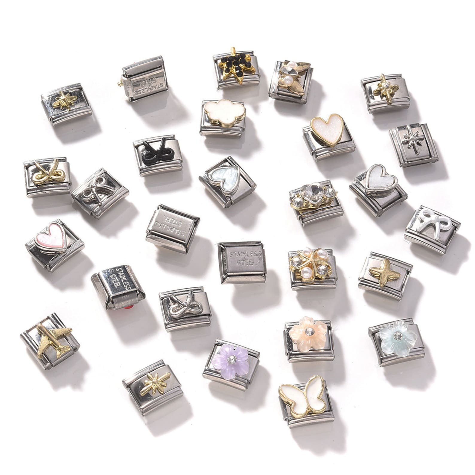 Customize Your Bracelet, Random Choose Charms 9mm Stainless Steel ...