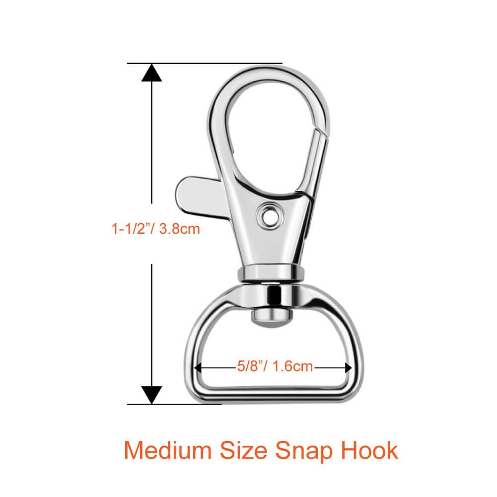 100 Pcs/ Set-50pcs Metal Swivel Lanyard Snap Hook With 50pcs | Etsy