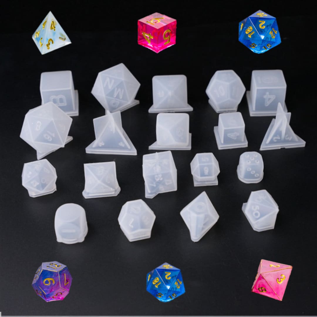 Creative Dice Resin Casting Molds - Silicone Epoxy Mould DIY Craft Mold ...